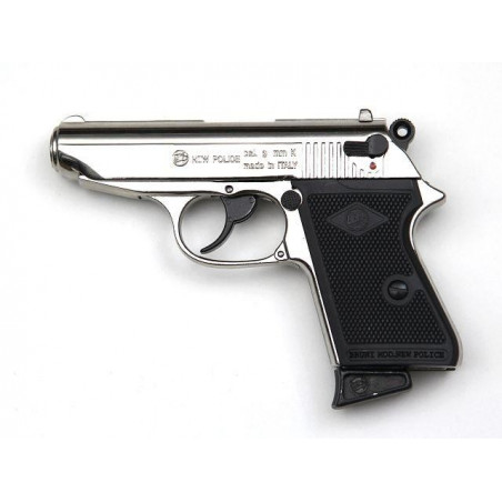 REPLICA PISTOL BRUNI POLICE CAL.8 NICKEL WITH BLANK