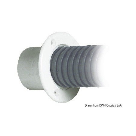 WHITE PVC SPIRAL CABLE GUIDE TUBE